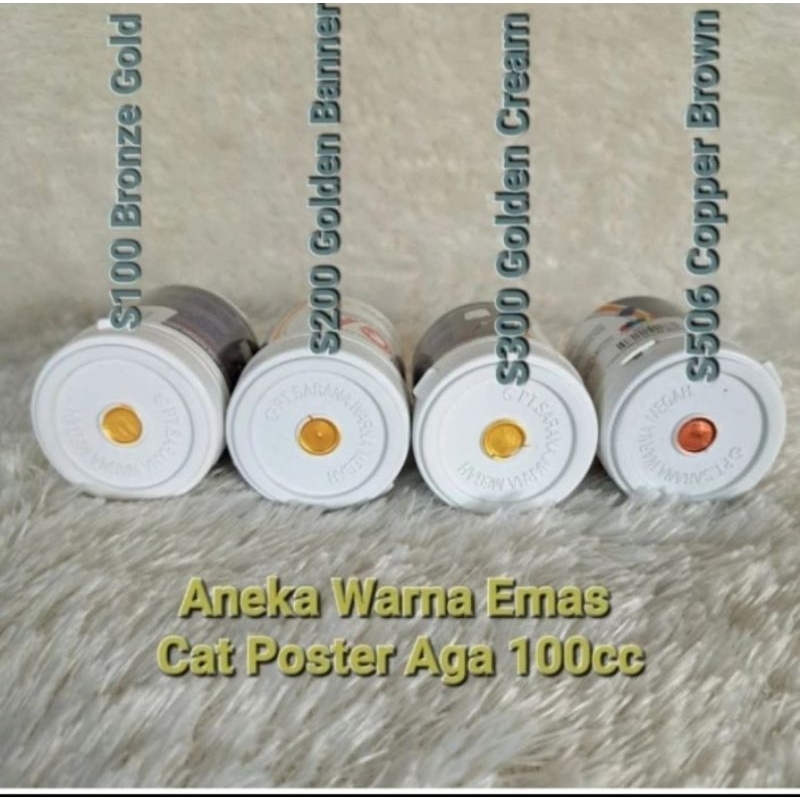 Jual CAT AGA PEARLESCENT-CAT AGA EMAS/CAT TEMBAGA/100CC/CAT METALIK ...