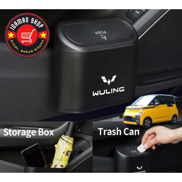 Jual Tempat Sampah Mobil Wuling Air Ev - Kotak Sampah Mobil - Car Trash ...