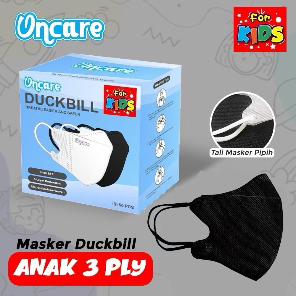 Jual Masker anak duckbill 3ply Kids Child mask motif LUCU 1box isi 50 ...