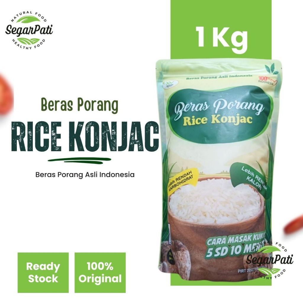 Jual Rice Konjac Beras Porang 1 Kg | Shopee Indonesia