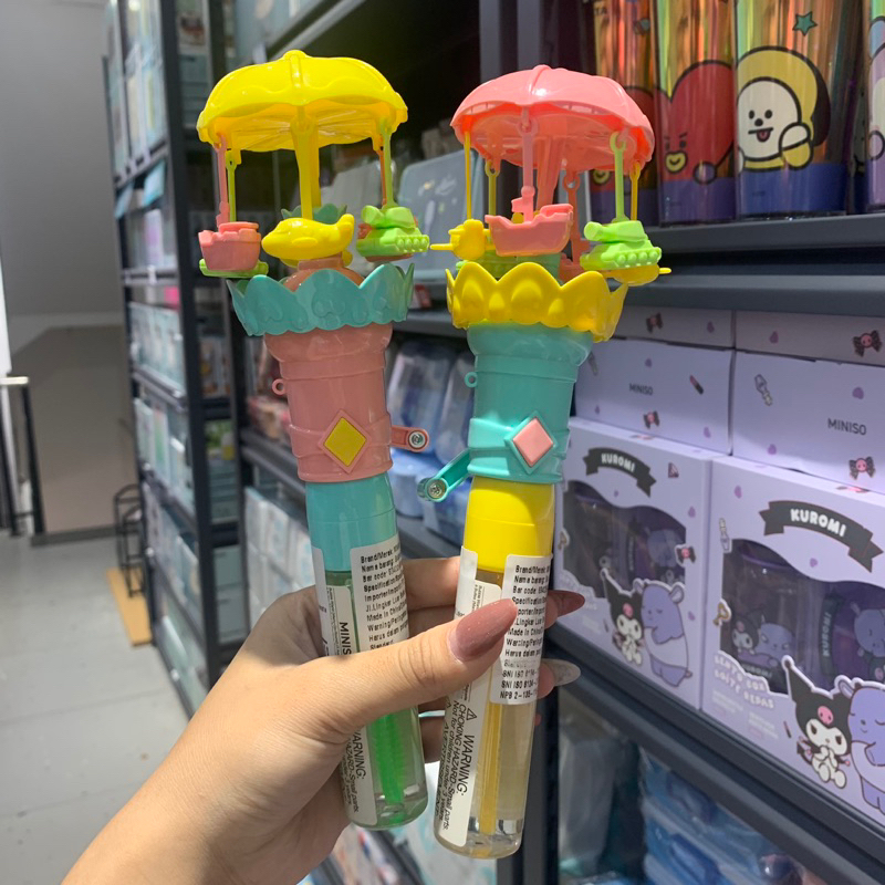 Jual Miniso Bubble Wand (Merry-Go-Round)(3 Assorted Colors) | Shopee ... Jual Miniso Bubble Wand (Merry-Go-Round)(3 Assorted Colors) | Shopee ...