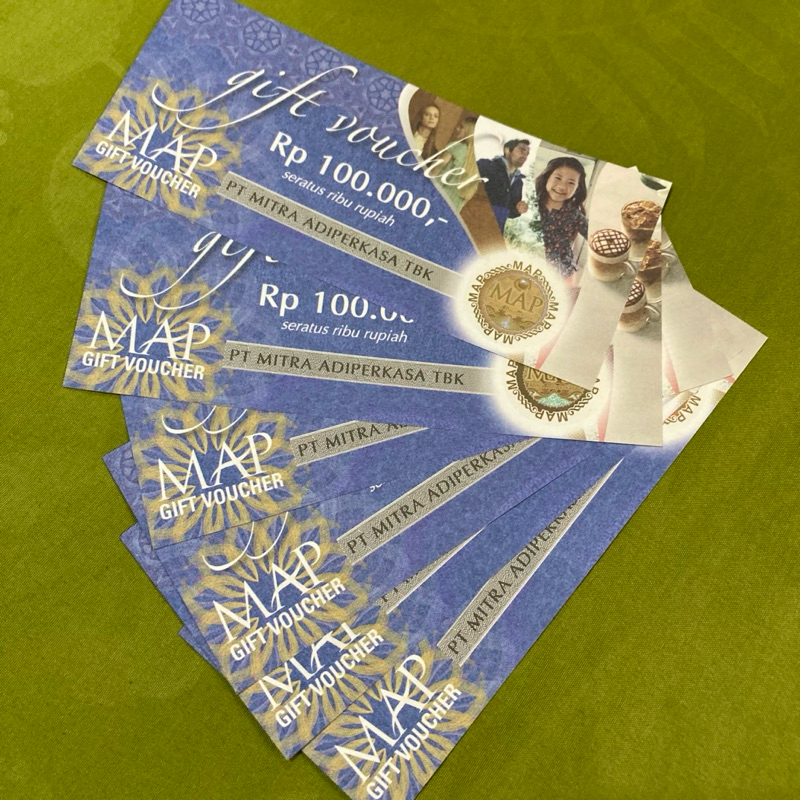 Jual Voucher Gift MAP 100.000 (isi 6pcs) | Shopee Indonesia