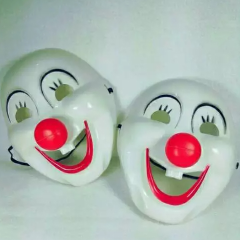 Jual topeng badut clown / topeng pesta / topeng anak / topeng pelastik ...