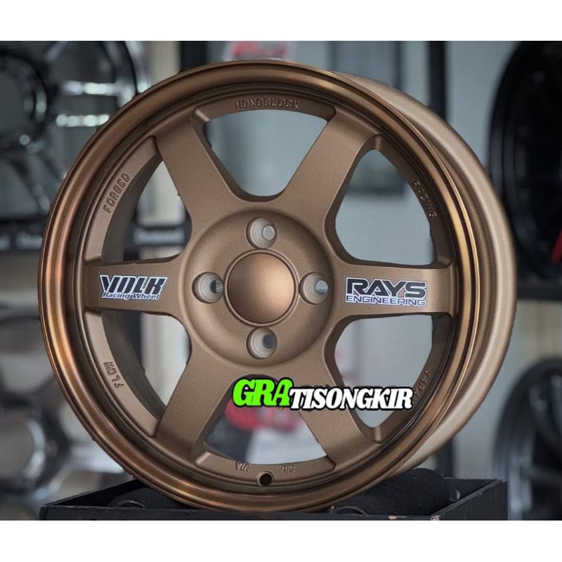 Jual velg racing mobil r15 TE37 PCD 4X100 LEBAR 6,5 velg mobil ring 15 velg mobil brio jazz city ...