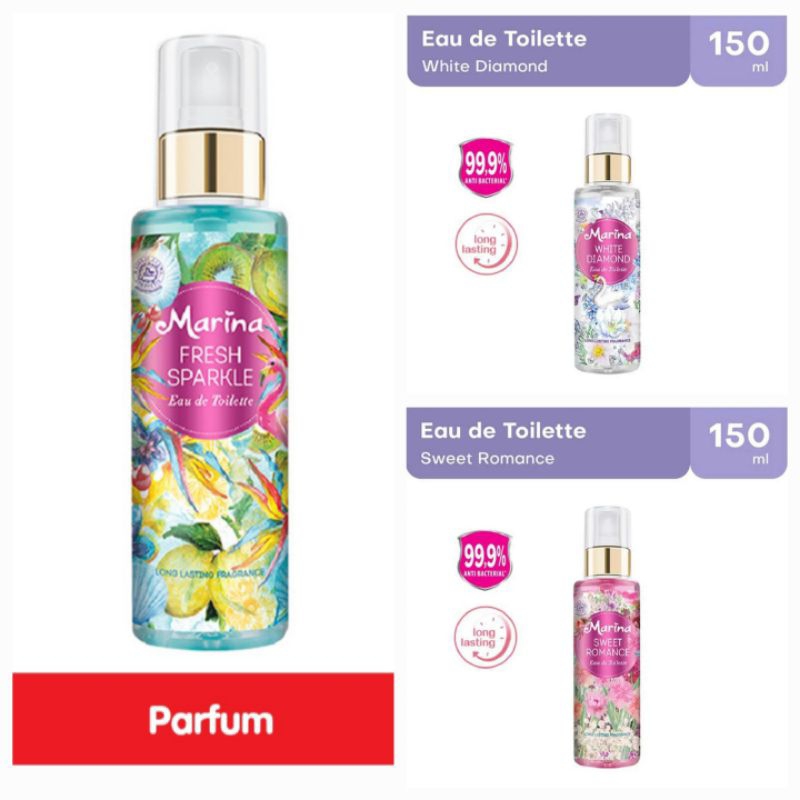 Jual MARINA PARFUM eau de toilette fresh sparkle, white diamond, sweet ...