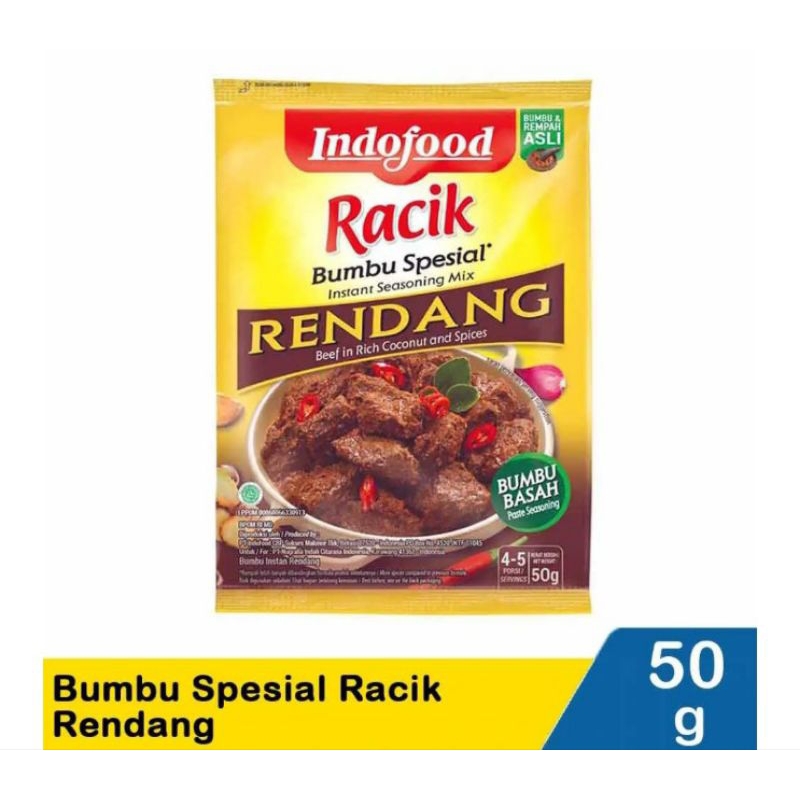 Jual Indofood Bumbu Spesial Racik Rendang 50G | Shopee Indonesia