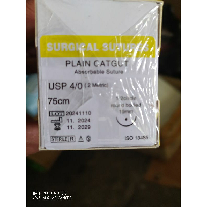 Jual Promo Catgut Plain 4/0 Surgical Sutures + Jarum | Shopee Indonesia