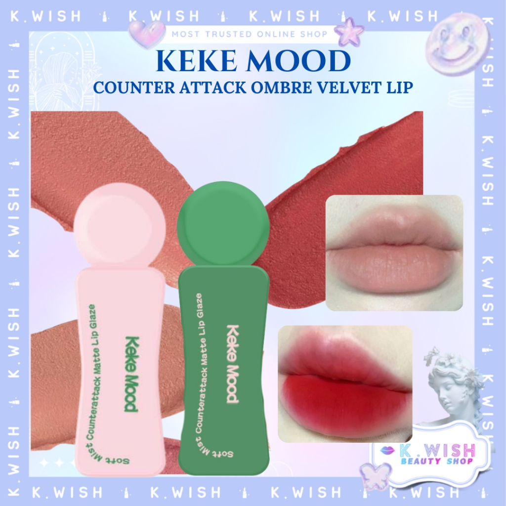 Jual KEKEMOOD Counter Attack Color Ombre Lip Glaze Lip Matte ...