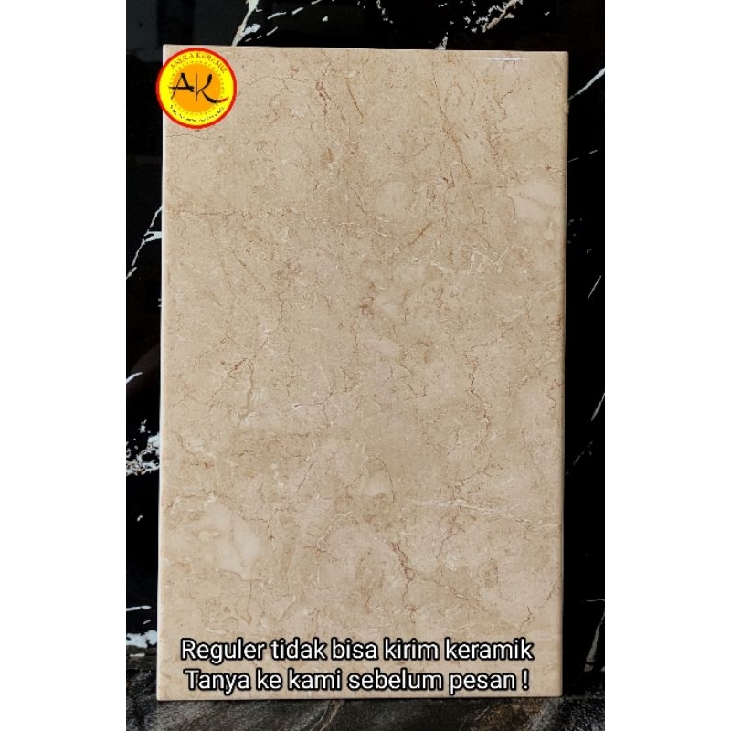 Jual Keramik Dinding Dapur Kamar Mandi Motif Marmer Glossy Kilap 25x40 Diva Beige | Shopee Indonesia