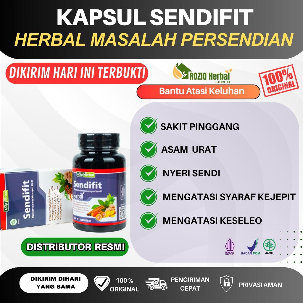Jual Suplemen Kesehatan Kapsul Sendifit Original Herbal Khusus ...