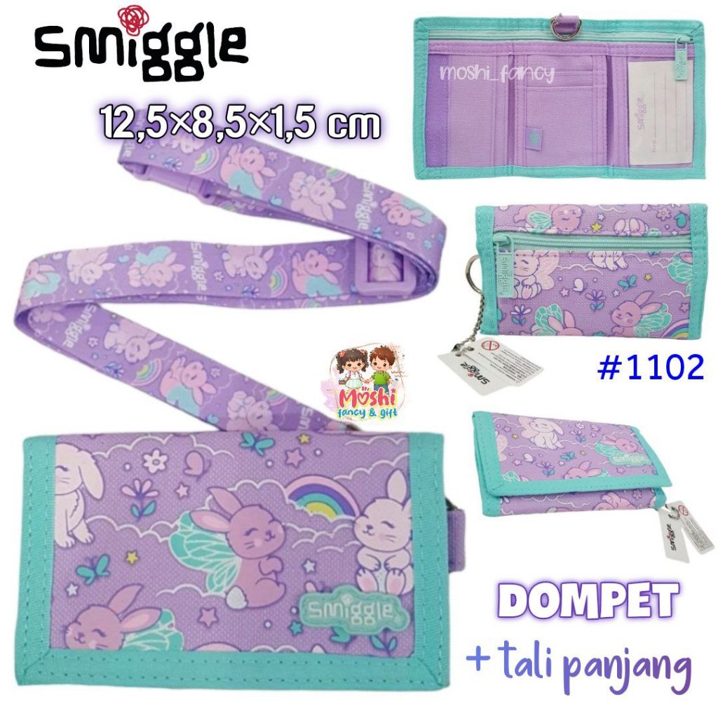 Jual Dompet Smiggle Rabbit Bunny Purple / Dompet Anak Perempuan Smiggle ...