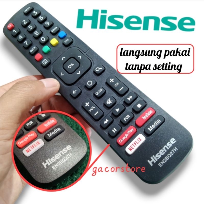 Jual Remot HISENSE SMART ANDROID TV EN2BQ27H EN2B27H | Shopee Indonesia