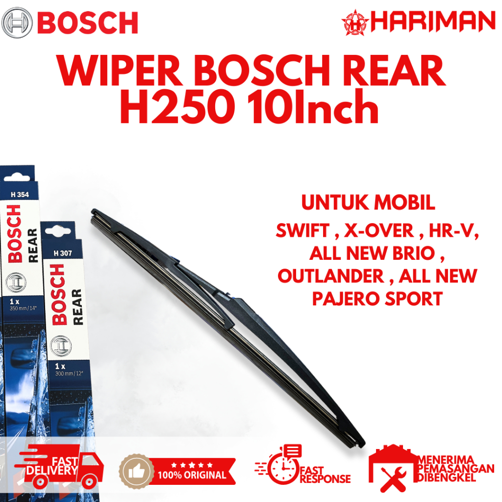 Jual Bosch Wiper Rear H250 10inch | Shopee Indonesia