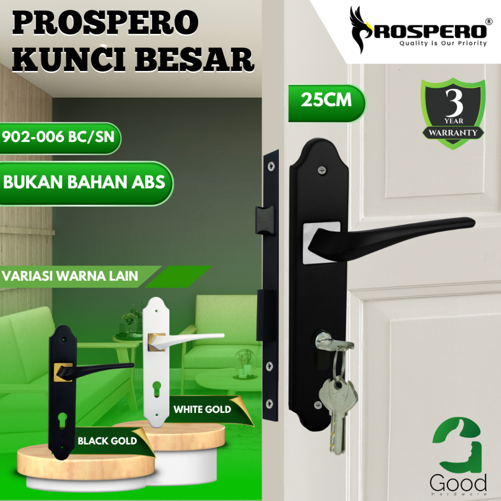 Jual Prospero Gagang Kunci Pintu Ukuran Besar Handle Pintu Rumah Premium 25cm | Shopee Indonesia