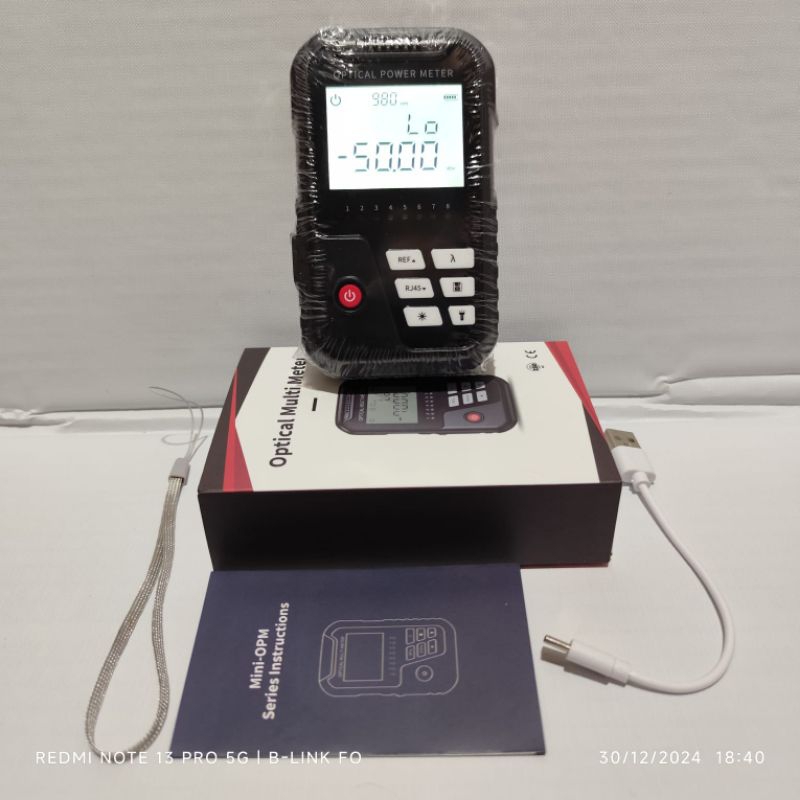 Jual opm mini 3 in 1 / optical power meter 3 in 1 / opm fiber optik ...