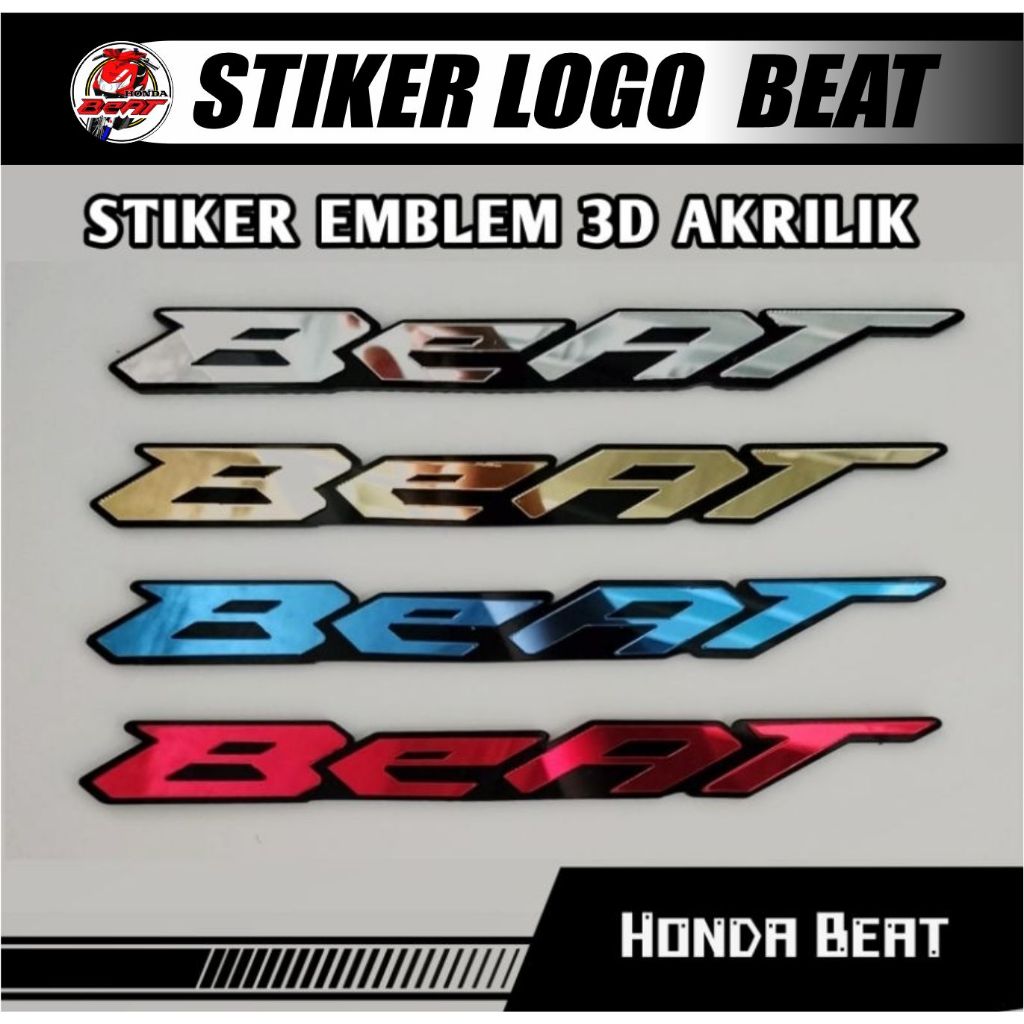 Jual Honda Beat Stiker Logo Emblem 3D Akrilik | Shopee Indonesia