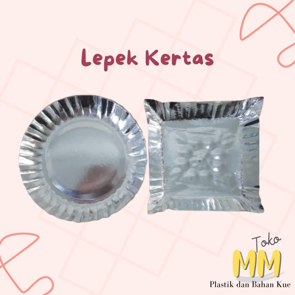 Jual Piring Kue Kertas / Piring Ultah Kertas Silver - Bulat & Kotak | Shopee Indonesia