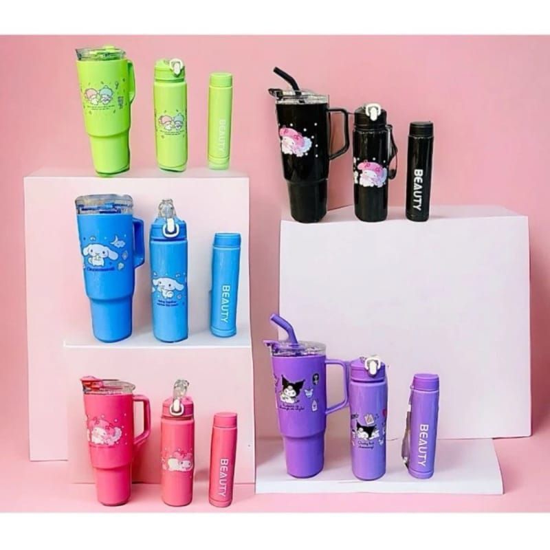 Jual SALE MURAH MERIAH BOTOL MINUM 3 IN 1 SANRIO / OBRAL BOTOL MINUM 3 ...