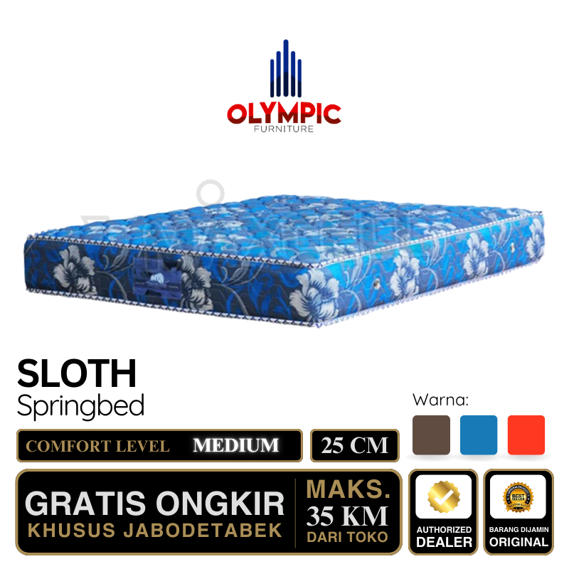 Jual Kasur Springbed Murah Sloth Bearland Olympic 160x200 180x200