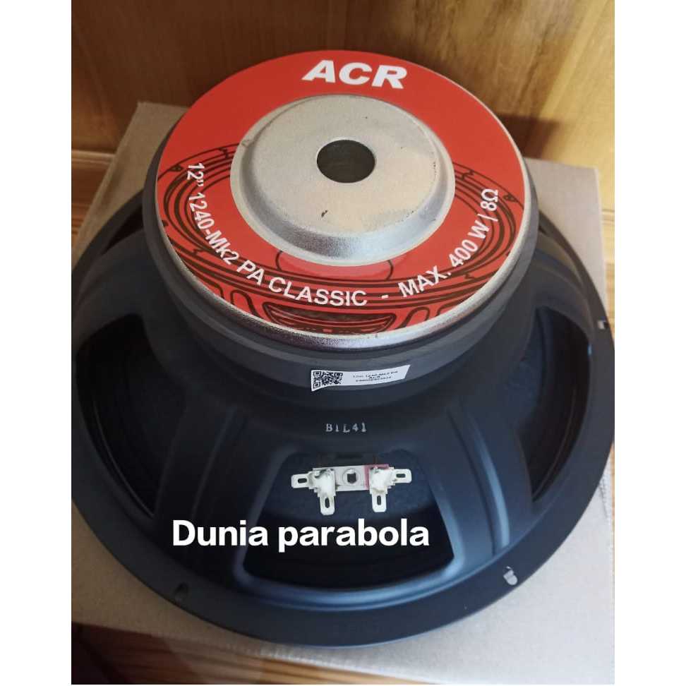 Jual SPEAKER ACR 12 INCH 1240 MK2 PA CLASSIC 400 WATT FULLRANGE 12" | Shopee Indonesia