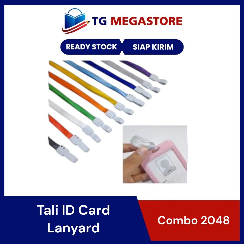 Jual Tali ID Card Lanyard / Gantungan Tali ID Card Combo 2048 | Shopee ...
