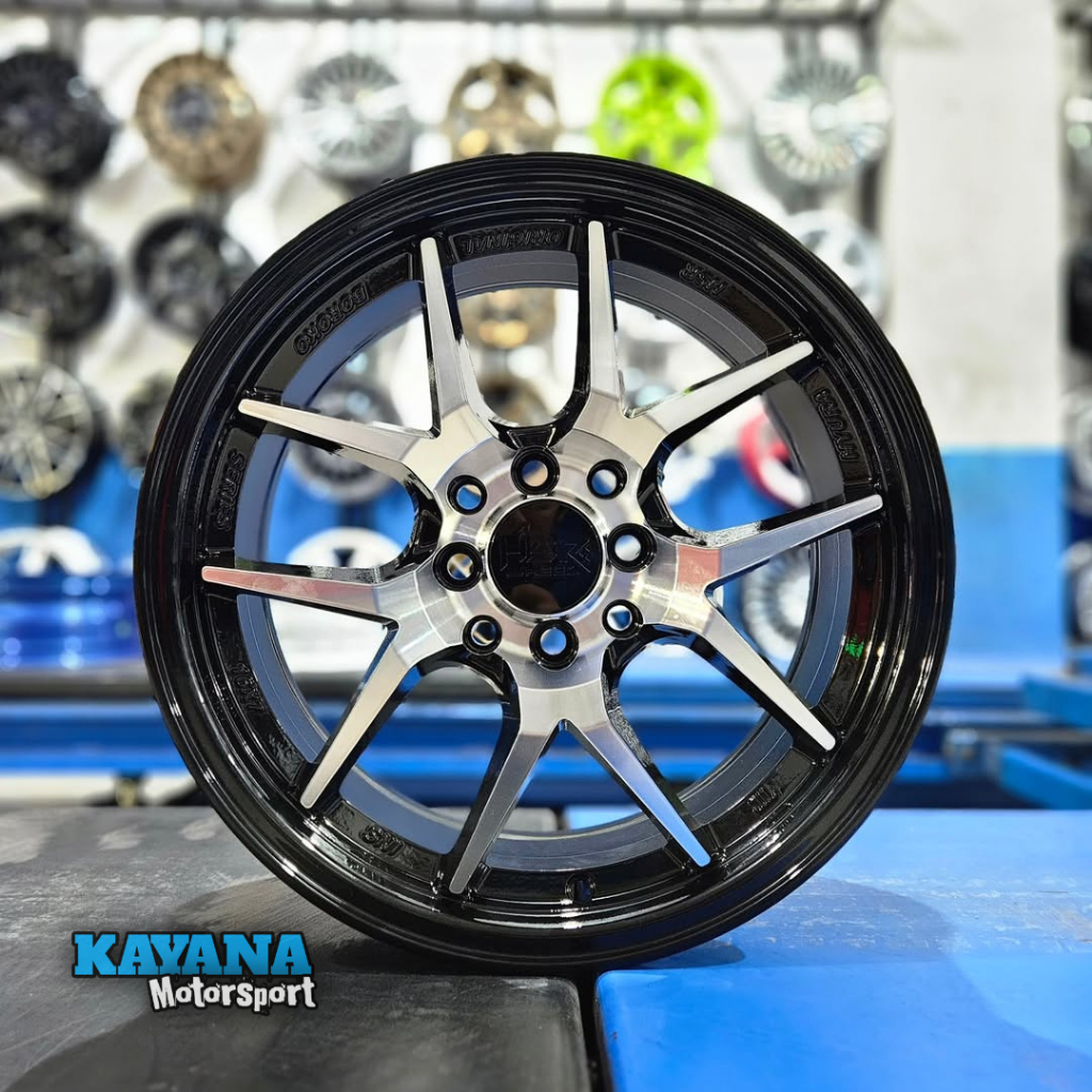 Jual Velg Hsr Ring 16 Hsr Wheel Hyura Boroko 02 R16 Lebar 7 Bisa Untuk Brio, Yaris, Mobilio ...
