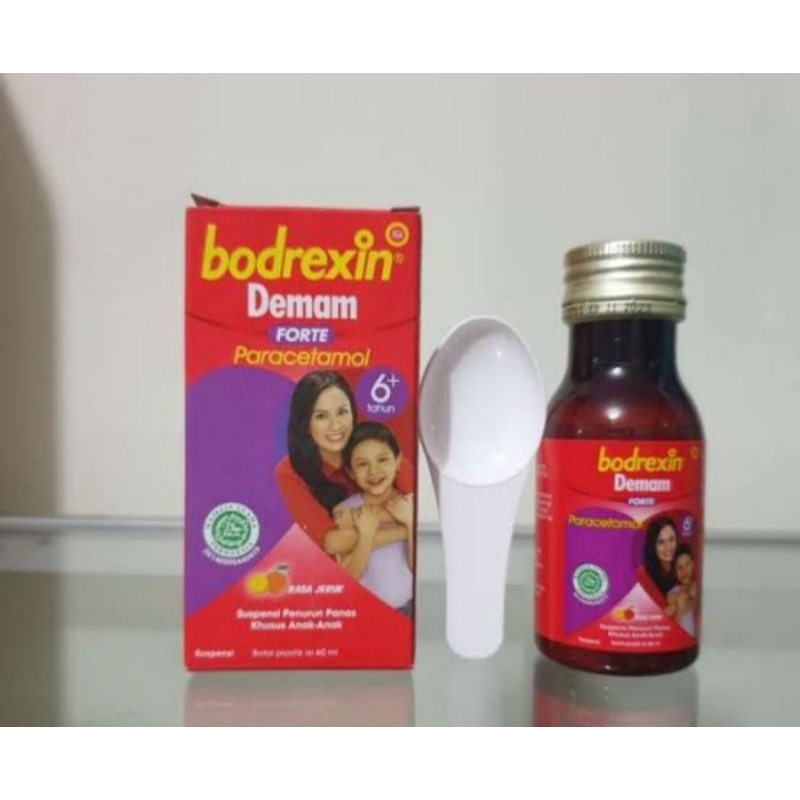 Jual BODREXIN DEMAM FORTE SIRUP 60 ML RASA JERUK /PARACETAMOL | Shopee ...