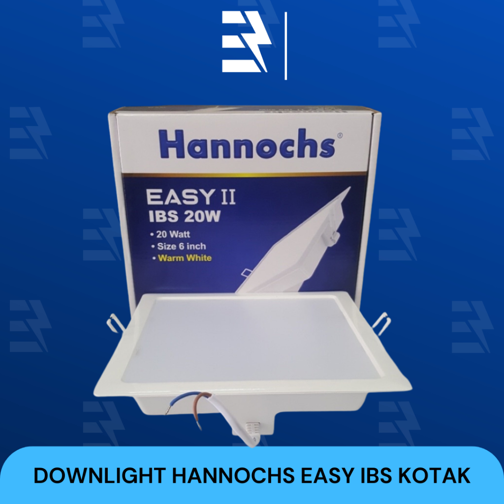 Jual LAMPU PANEL LED / HANNOCHS LED DOWNLIGHT EASY II KOTAK 3W -20W PUTIH / KUNING | Shopee ...