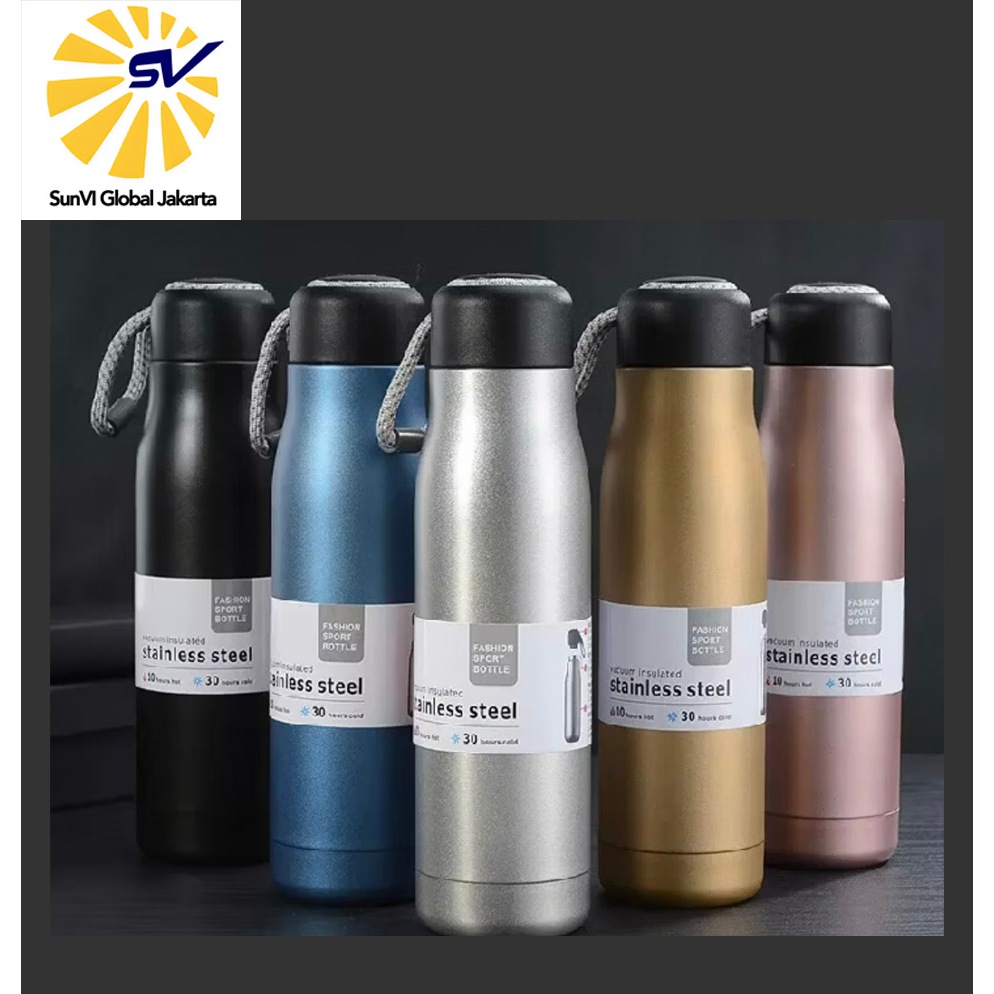 Jual (SV) Termos Sport Tali Stainless Steel Double Wall 500ml tumbler ...