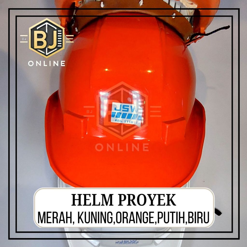 Jual HelmProyek/Safety/Keamanan/BIRU/ORANGE/PUTIH/MERAH/KUNING | Shopee ...