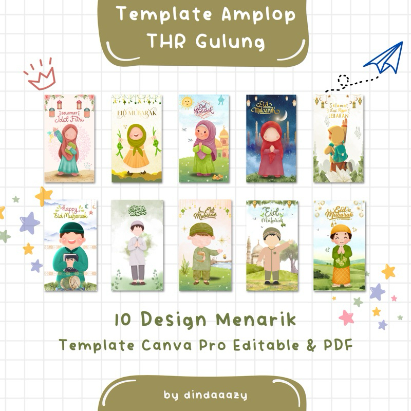 Jual Template Amplop THR Gulung | Shopee Indonesia