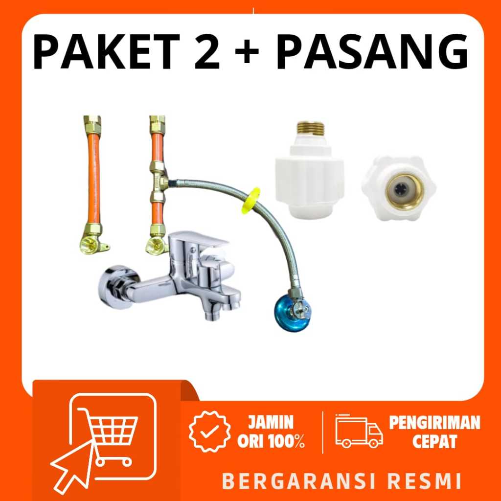 Jual STARLYN PAKET INSTALASI LUAR WATER HEATER STOP KRAN DAN KRAN MIXER ...