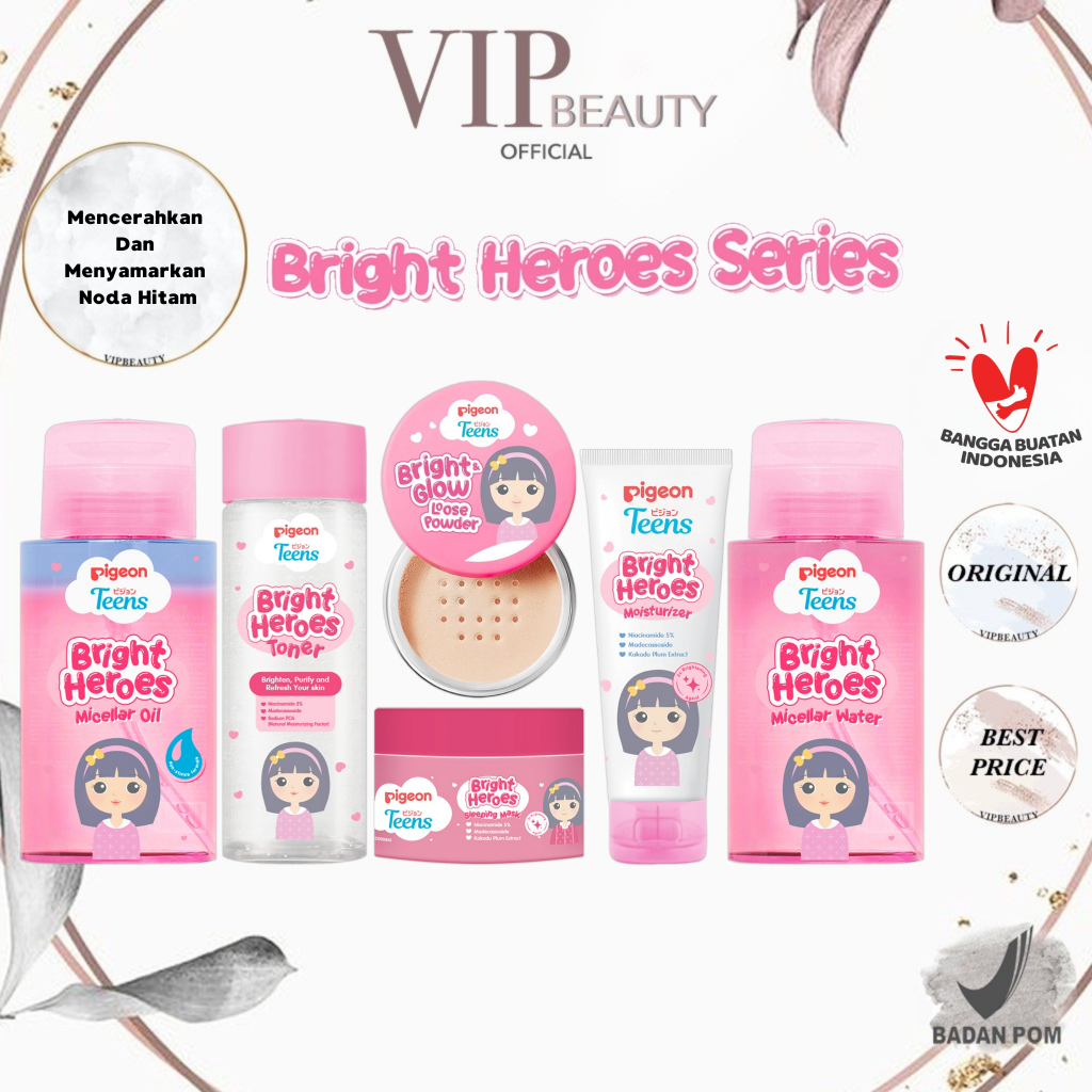 Jual PIGEON TEENS Bright Heroes Micellar Water | Micellar Oil | Toner ...