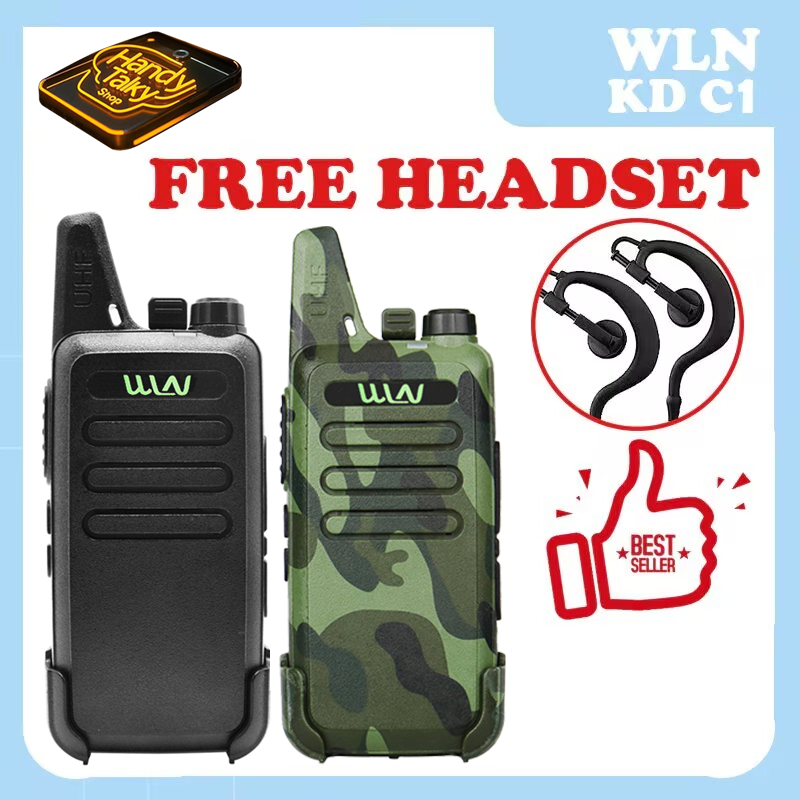Jual HT WLN C1 UHF Handy Talky TWO WAY RADIO BLACK C1 walkie talkie 2pcs (Type-C plug) | Shopee ...