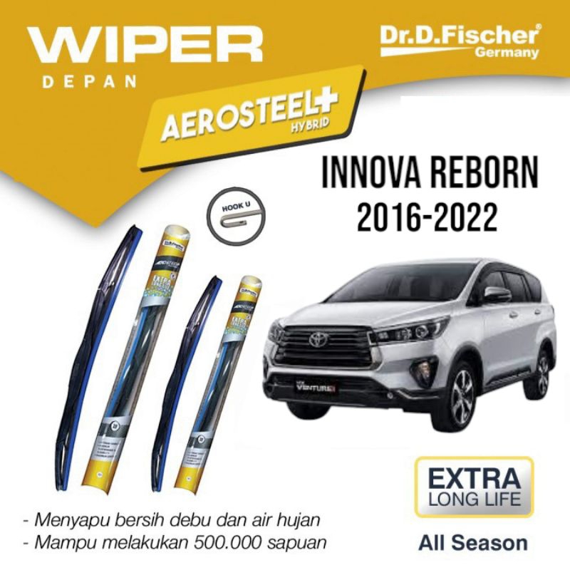 Jual WIPER HYBRID KACA DEPAN MOBIL INNOVA REBORN 2016 2017 2018 2019 ...