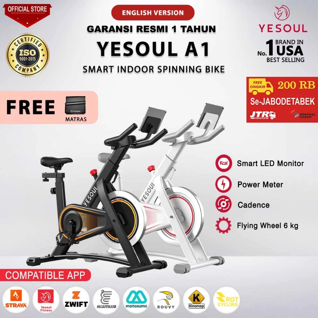 Jual Yesoul A1 Smart Indoor Spinning Bike | Shopee Indonesia