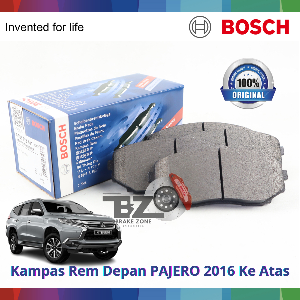 Jual Bosch Kampas Rem Depan PAJERO 2016 Ke Atas ORIGINAL | Shopee Indonesia