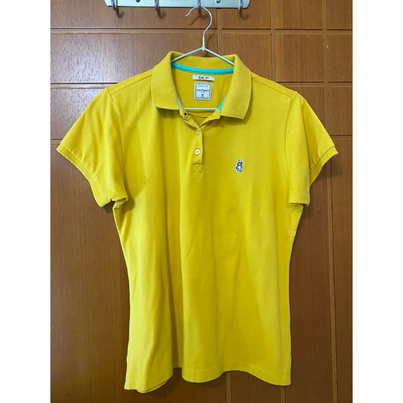 Jual Kaos Polo Kuning HUSH PUPPIES Ori ( Preloved ) | Shopee Indonesia