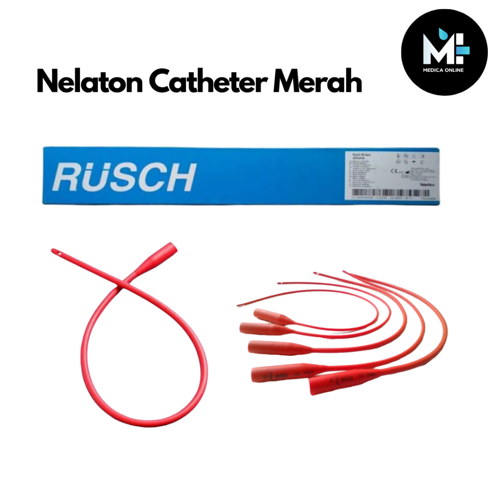 Jual Kateter merah Rusch/Catheter Rusch Steril atau nonsteril | Shopee ...