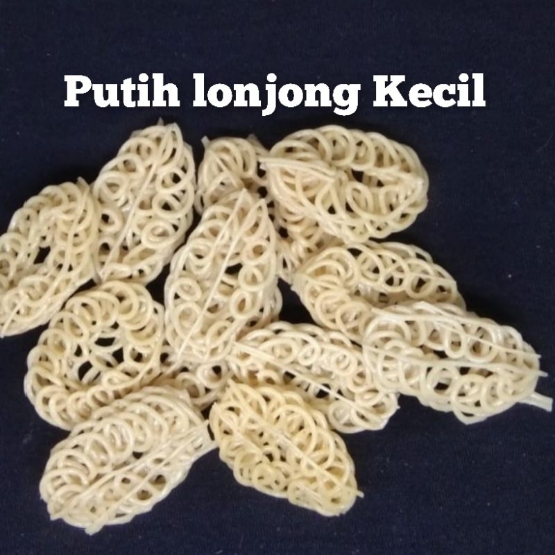 Jual krupuk Rantai mentah putih lonjong kecil 1kg /krecek krupuk ...
