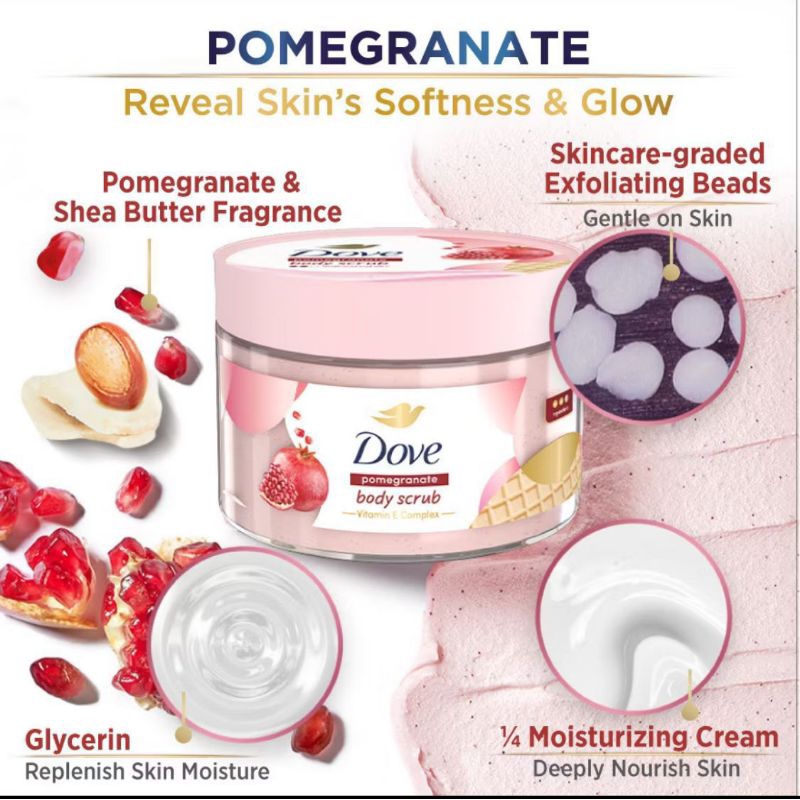 Jual PO KL - Dove Scrub 100℅ ori (Shopee Unilever Malaysia) | Shopee ...