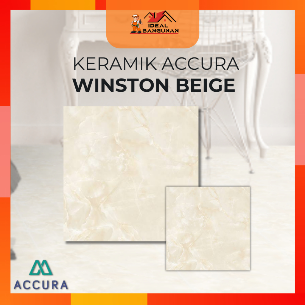 Jual [READY] KER. ACCURA 40X40 WINSTON BEIGE | KERAMIK LANTAI | KERAMIK ...