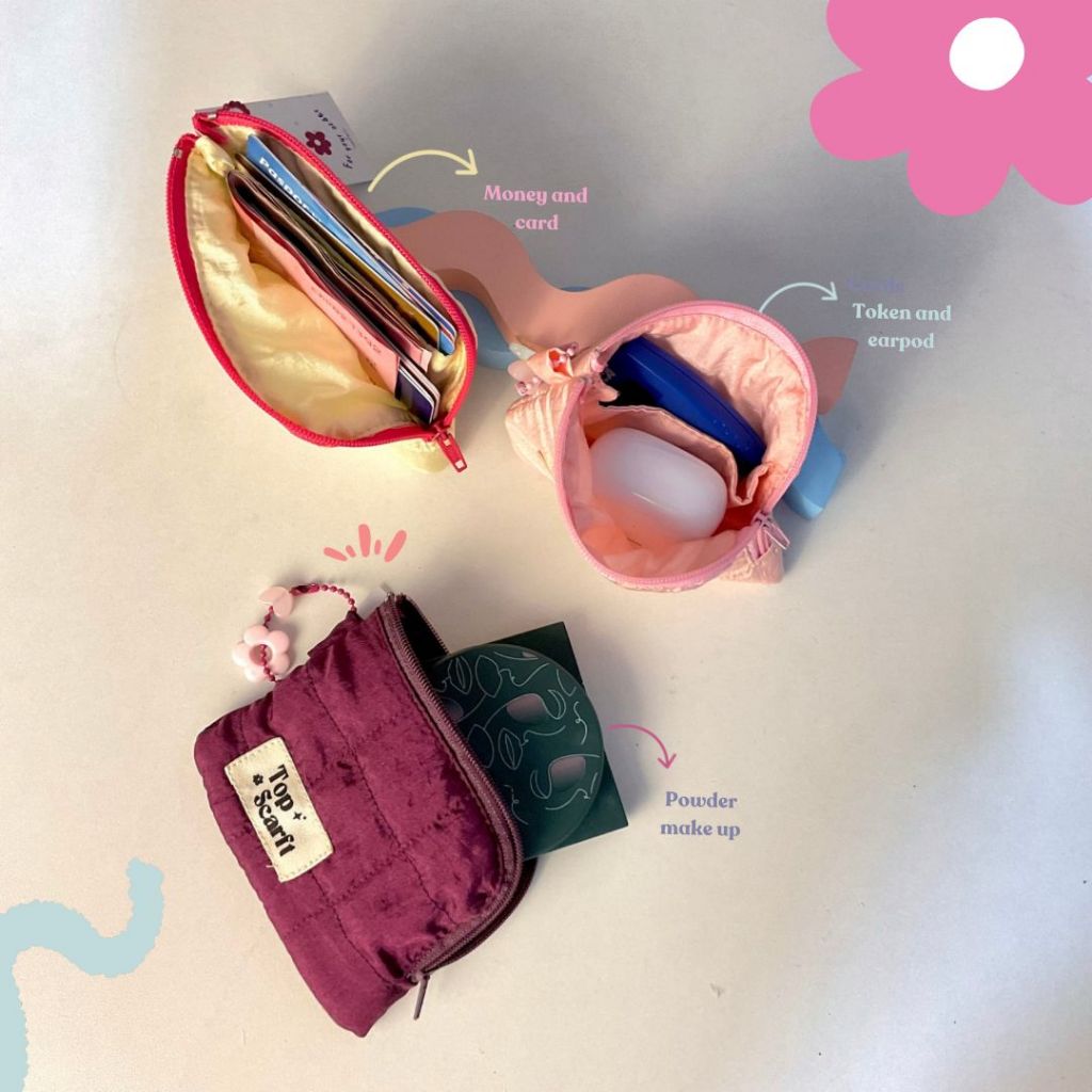 Jual Mini Puffy Zipper Wallet | Pouch Mini | Dompet Mini | Shopee Indonesia