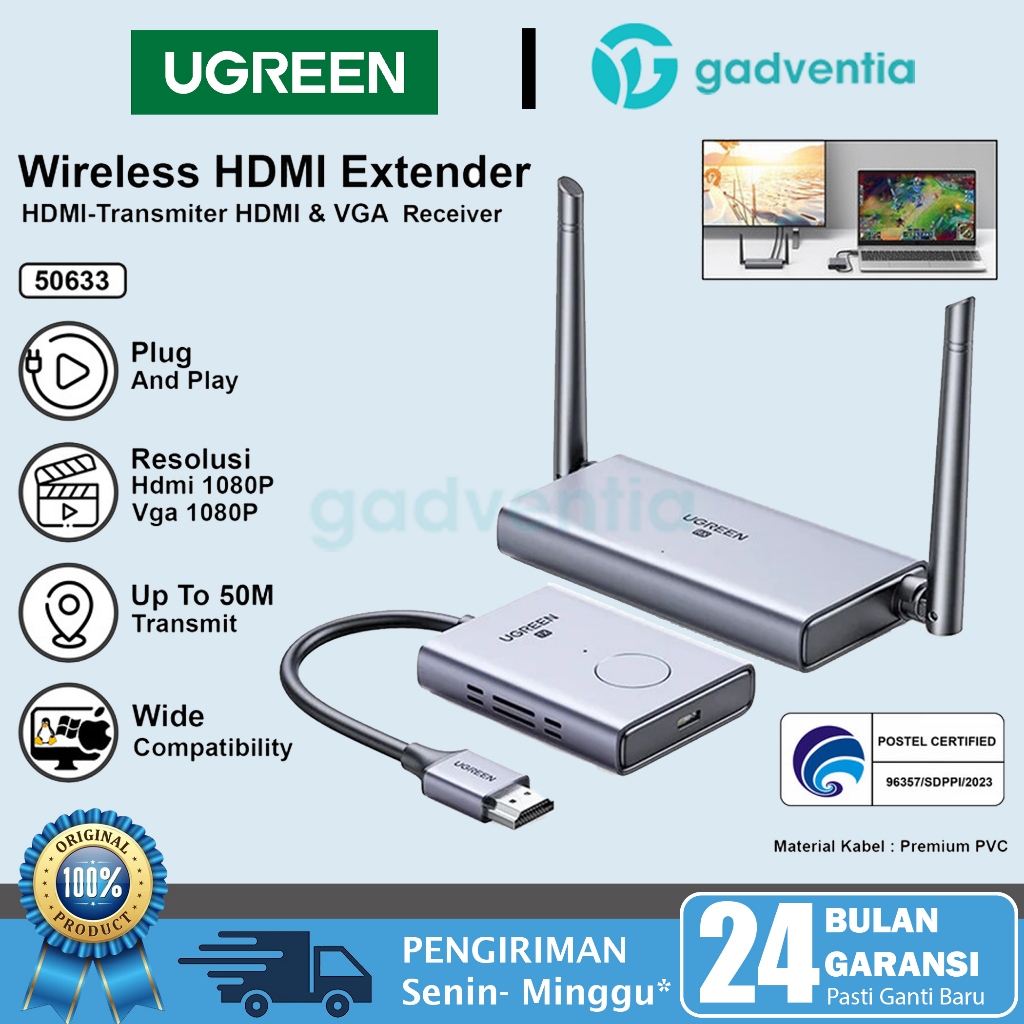 Jual UGREEN Smart Wireless HDMI Audio Video Receiver Transmitter ...