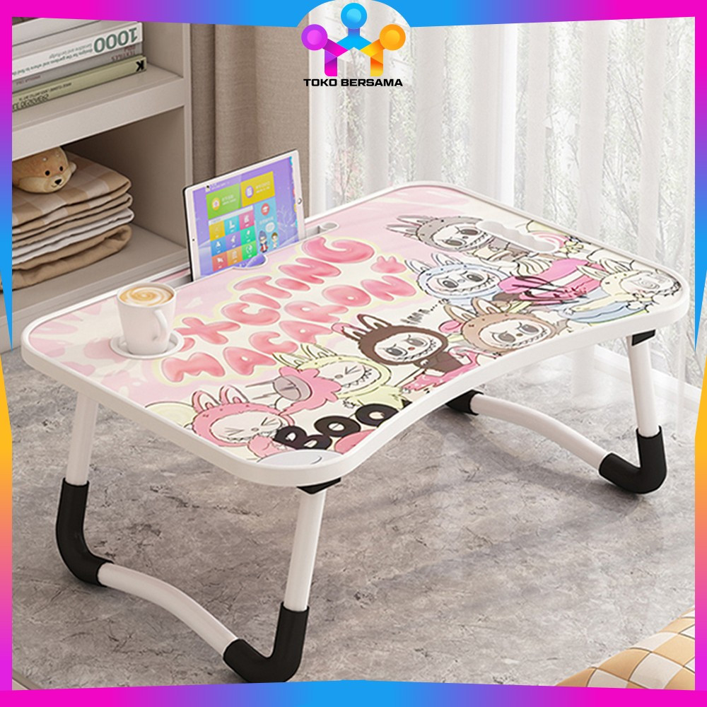 Jual Meja Belajar Anak Karakter Labubu Multifungsi Meja Lipat Laptop ...