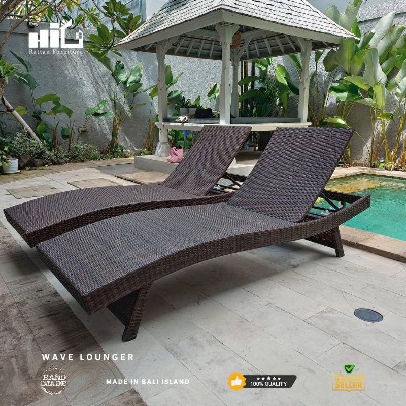 Jual Wave Sunlounger | Sunbed | Day Bed | Pool Chair | Kursi Kolam ...