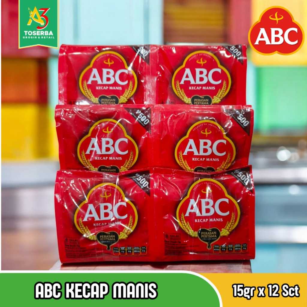 Jual ABC Kecap Manis Sachet 15gr x12 Sct. | Shopee Indonesia