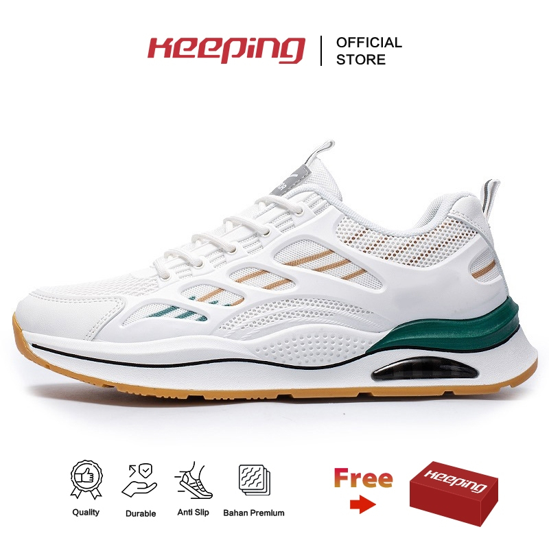 Jual Keeping Sepatu Sneakers Pria Sepatu pria Putih Kets Sepatu ...