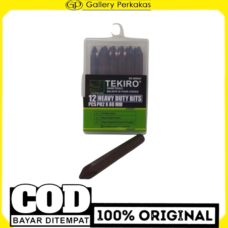 Jual TEKIRO MATA OBENG KETOK SET PH2 × 80MM (ISI 12PCS) (LANCIP) PH2 ...