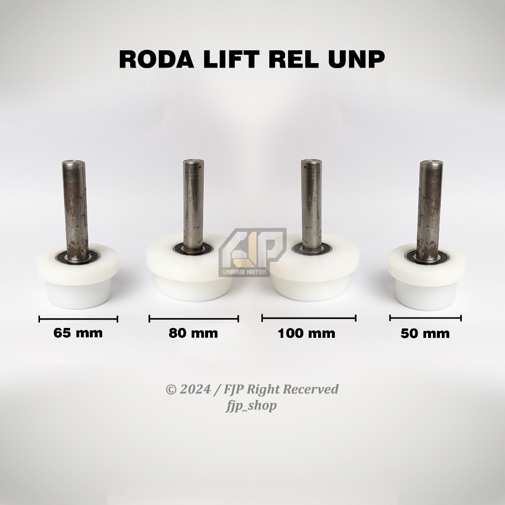 Jual Roda Lift Barang UNP Nilon Bearing AS Ukuran 50 / 65 / 85 / 100 mm ...